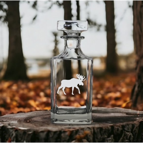 Texan Customs | Dining | Moose Shape Decanter 26 Oz Bourbon Whisky ...